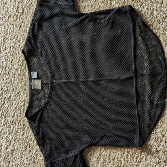Puma | Tops | Womens Puma Fishnet Shirt Black Size Large | Poshmark
